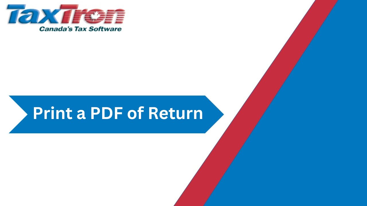 How to Print a PDF of Your Tax Return Using TaxTron (Mac & Windows)