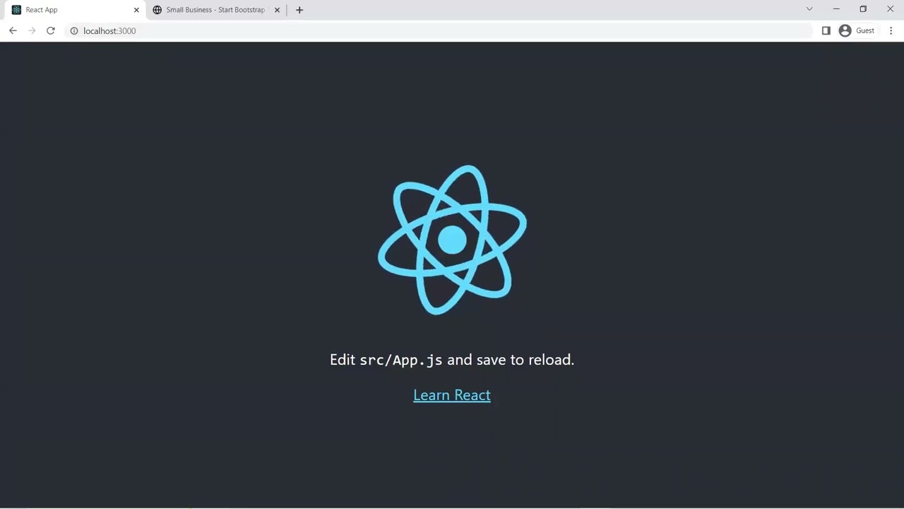 Integrating a bootstrap template into a React app