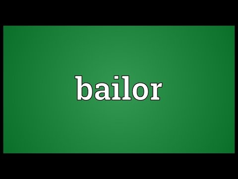 Bailor Meaning
