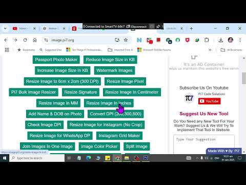 how to resize compress split image using https://image.pi7.org/ Free AI Tool Part 02