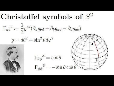 Christoffel Symbols of 2-Sphere