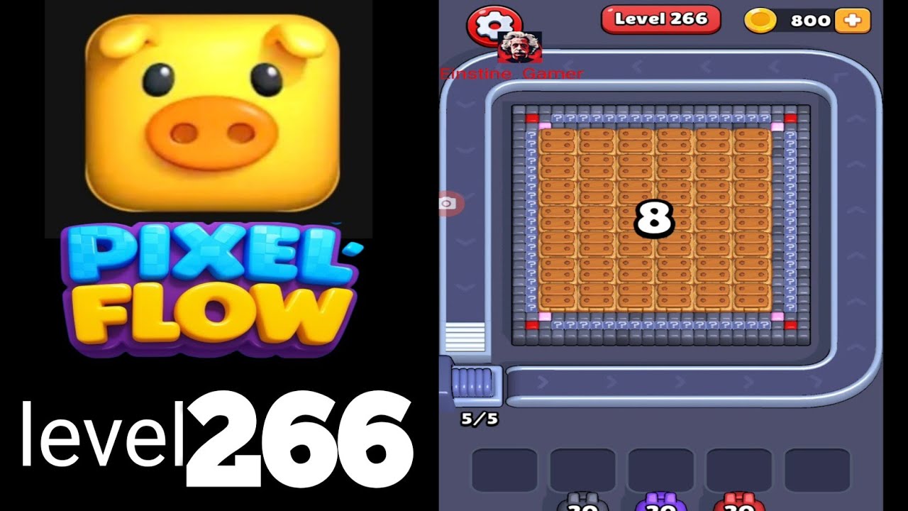 Pixel Flow level 266 very hard Walkthrough Solution