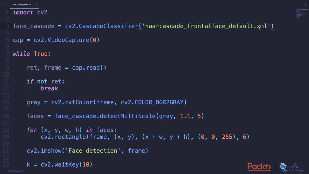 Hands-On OpenCV 4 with Python: Using Haar Cascades – Eye and Face Detection|packtpub.com