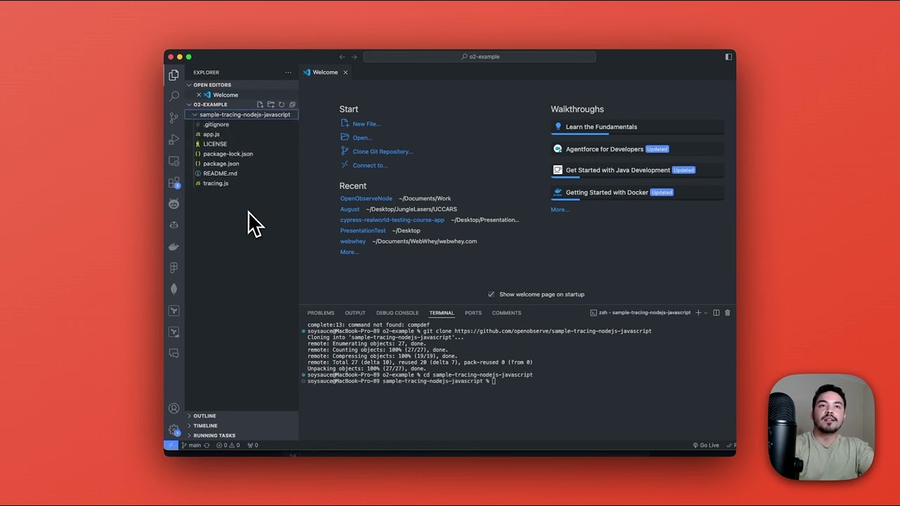 Setting up OpenObserve in a NodeJS app