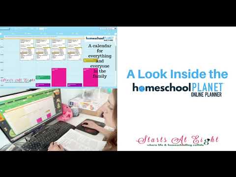 Online Homeschool Planning with the Homeschool Planet Online Planner