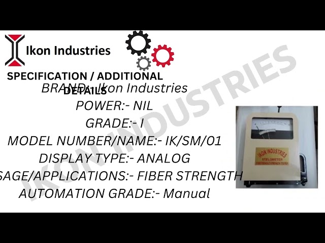 Fibre Testing instruments - IKON Stelometer Instrument Trader ...
