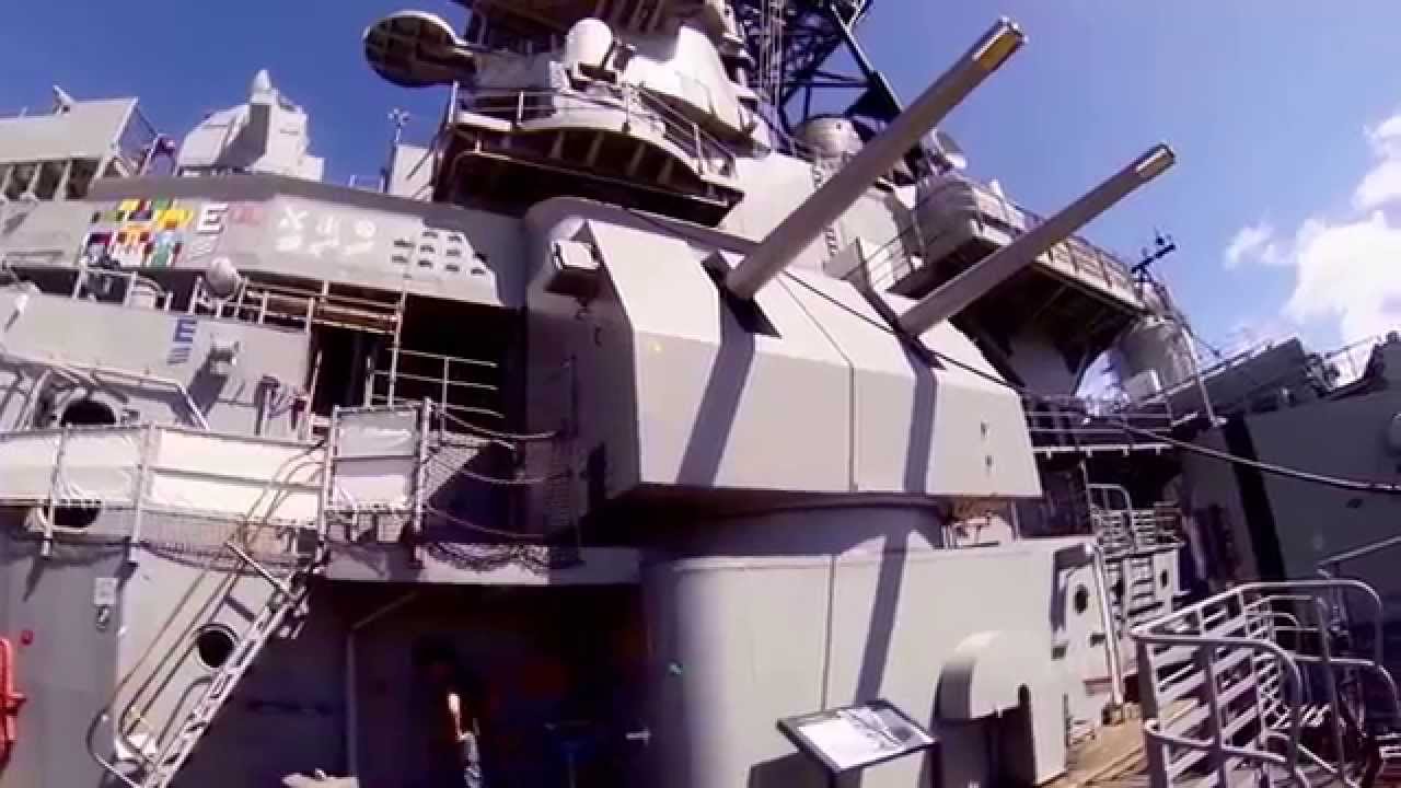 USS Missouri Now (picture) and Then (sound)
