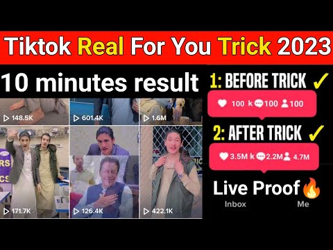 Tiktok foryou trick 2023 || tiktok foryou trick 2023 today || tiktok foryou trick