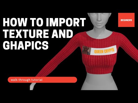 Marvelous designer texture and graphics Tutorial | For beginners