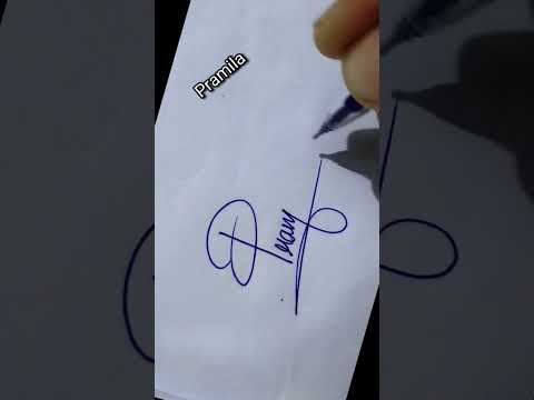 Pramila,name sign #shorts #youtubeshorts #artist #handwriting #trending #viral #signature #sign