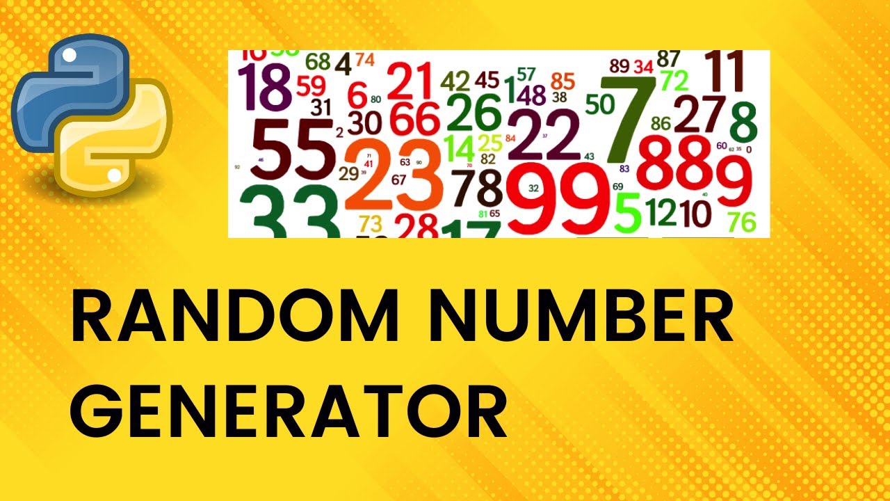 RANDOM NUMBER GENERATOR IN PYTHON | EASY RANDOM NUMBER SCRIPT
