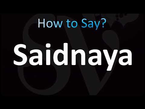 How to Pronounce Saidnaya (CORRECTLY!)