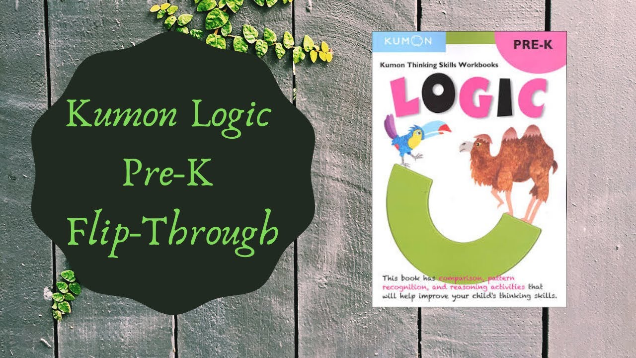 Kumon Logic Pre-K Workbook Flip-Through
