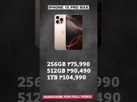 iPhone 16 Pro Max Price in Philippines 2025 - The Best iPhone Ever? ๐๐ฑ