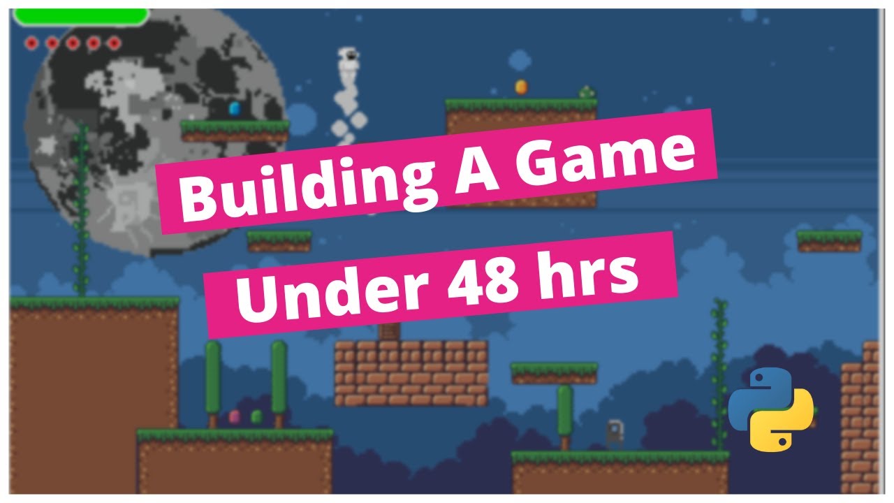Building a game in 48 hours with python and pygame | gamejam | #pyguru