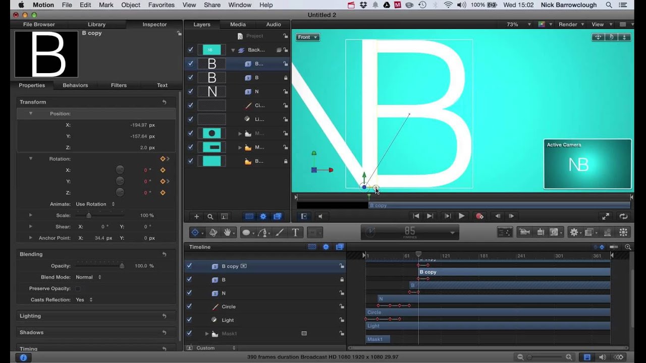 Motion 5 - Animated Title Tutorial - Part 2