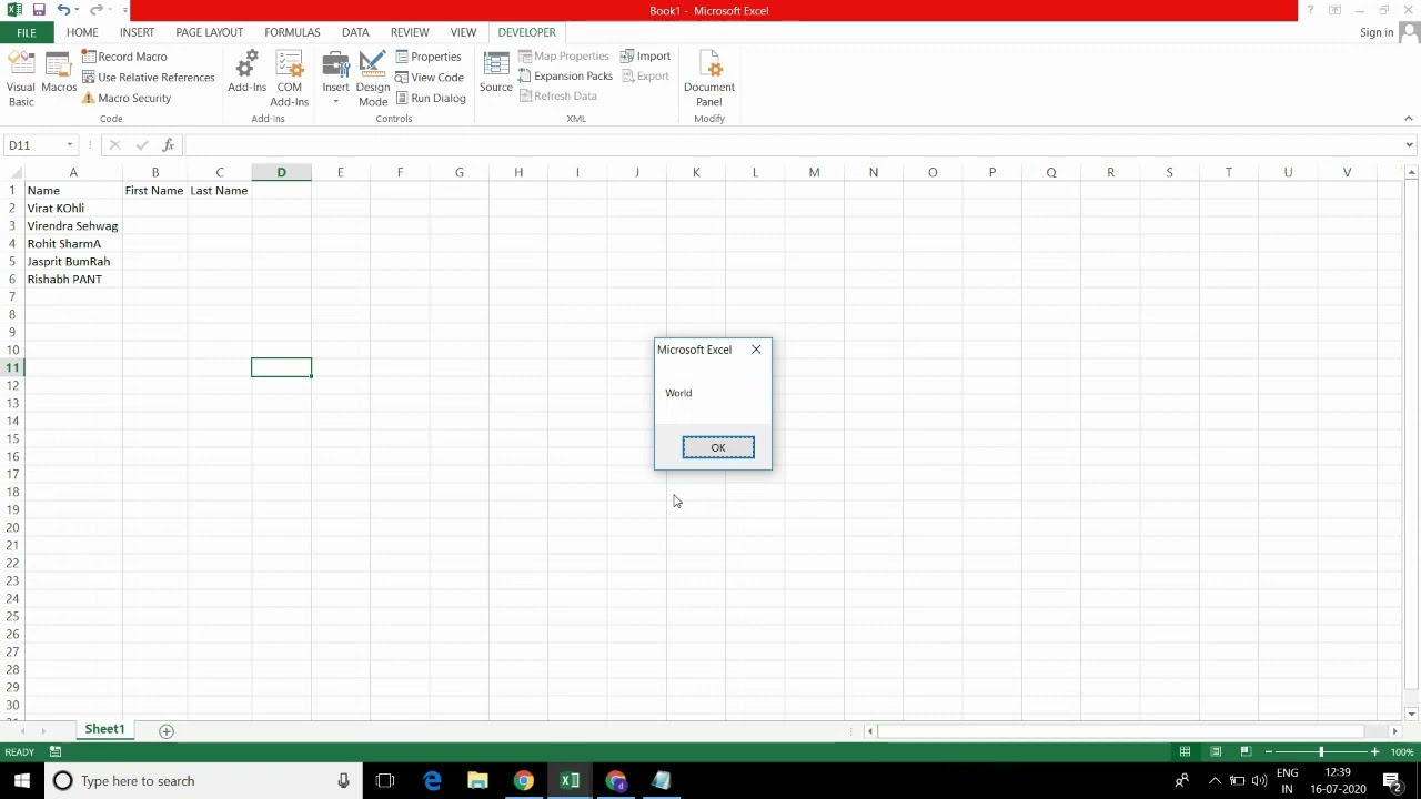 16. Excel VBA: String Function with Example