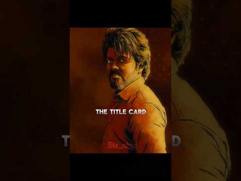 Vijay thalapathy title card ⚡#thalapathy #edit