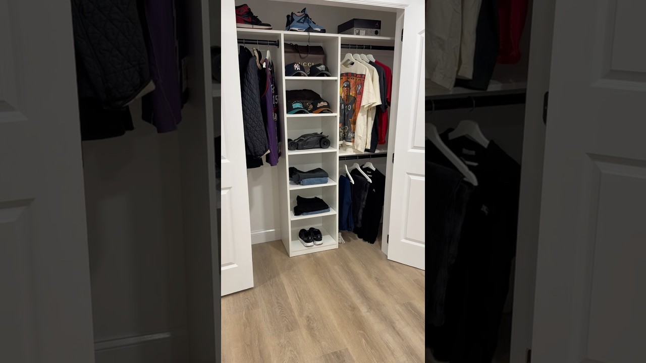 Small closet install #diy #process #closet