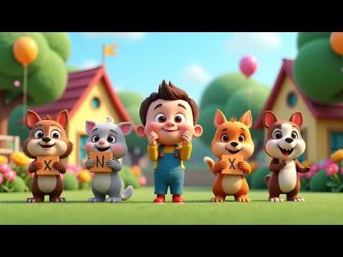 Learn the Letter X with Fun Animal Friends | Alphabet Song for Kids | Nursery Rhymes & Letter Learni