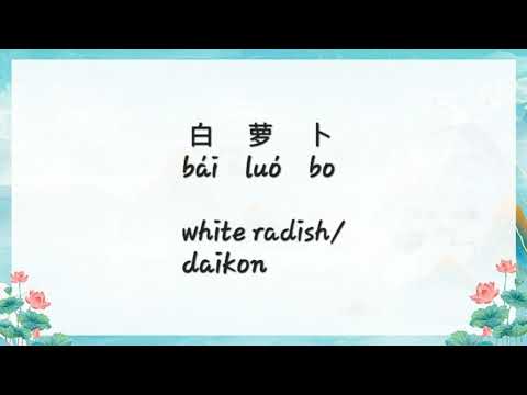 Practical Chinese / Mandarin Learning For Beginners Lesson 10 40 Vegetables