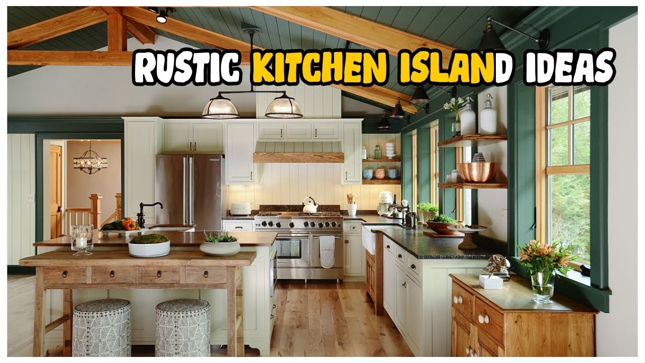 NATURAL & ELEGANT! 36+ Rustic Kitchen Island Ideas