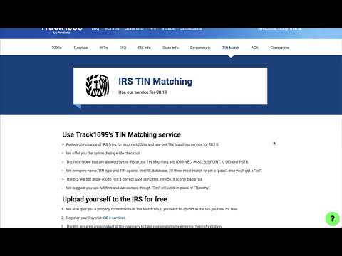 TIN Match Track1099 by Avalara