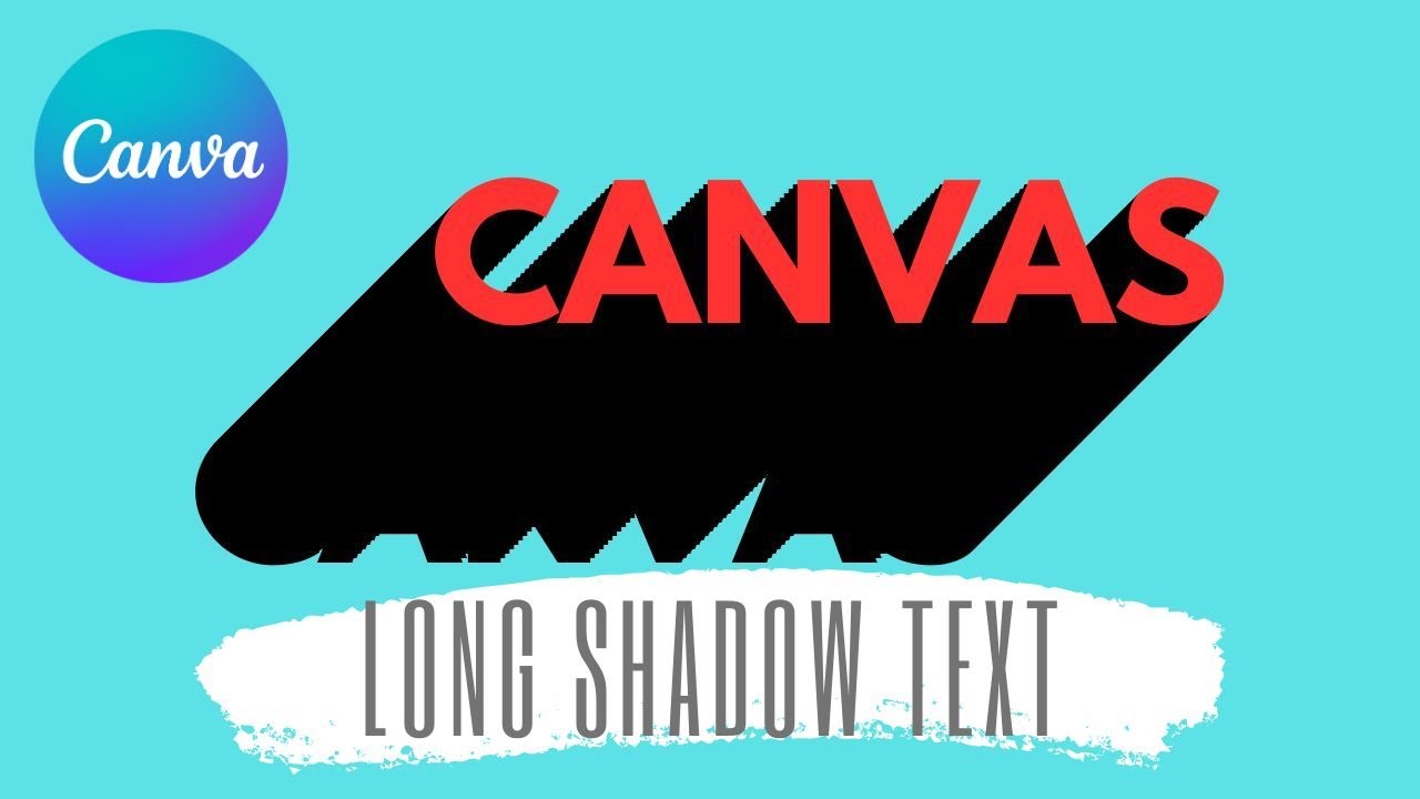 How to Create Long Shadow Text Effect in Canva | Easy Tutorial