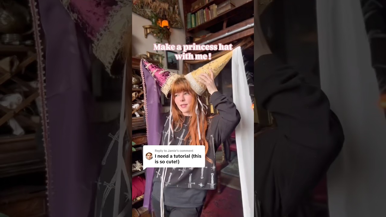 Make a princess hat for the renfaire with me!