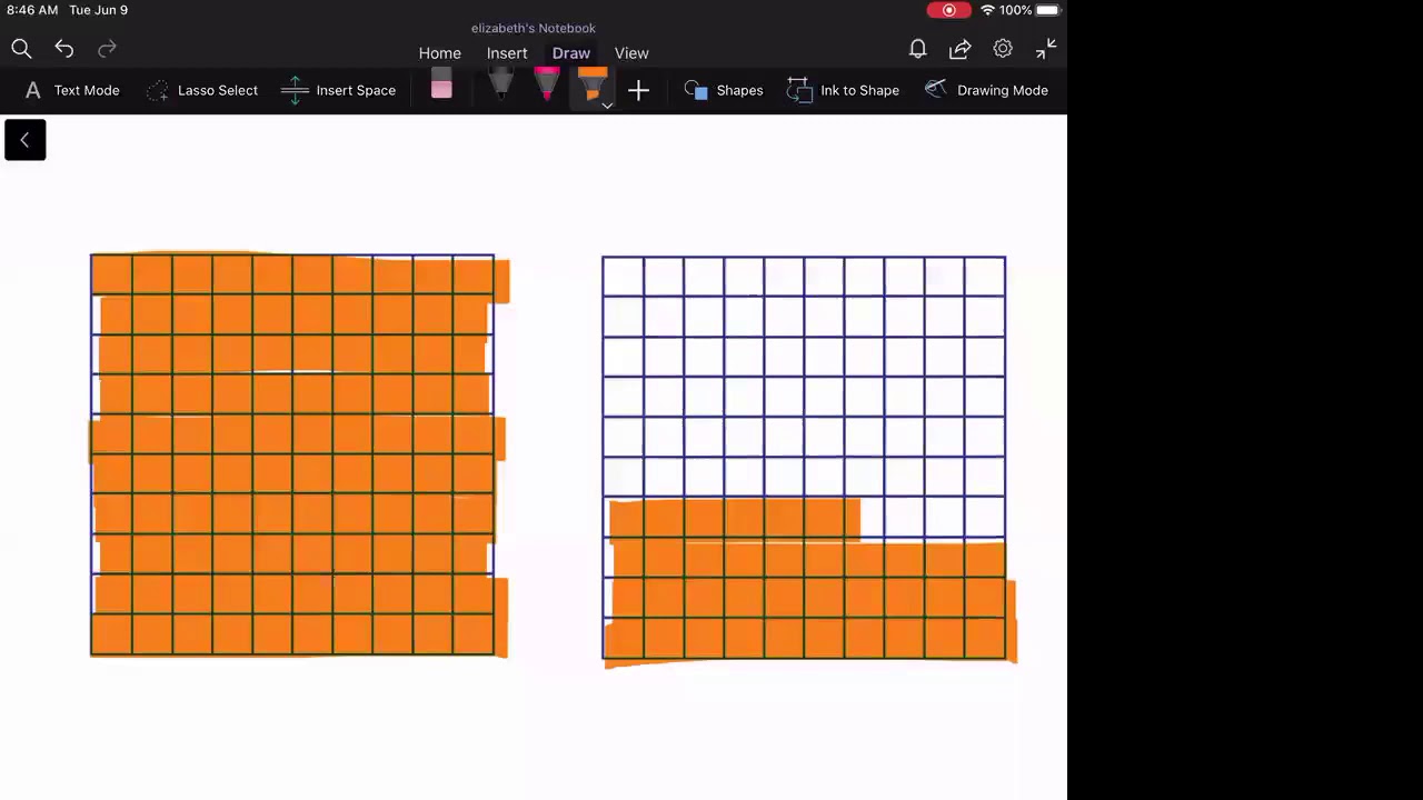 4 1   representing percents