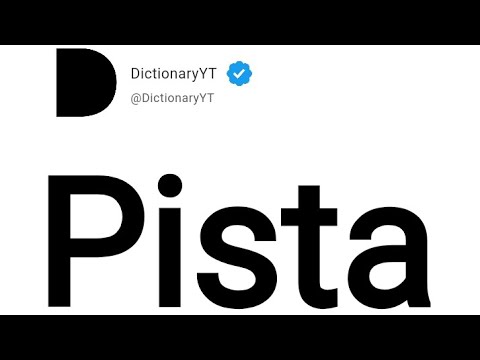 Pista Meaning in English