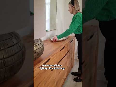 How To Style Your Sideboard In 11 Seconds.