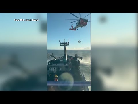 VIDEO: 2 crewmembers rescued after fishing boat capsizes near Kodiak