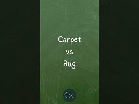 Carpet vs. Rug 🏠 What's the Difference? by English explained #words #difference #meaning #explained