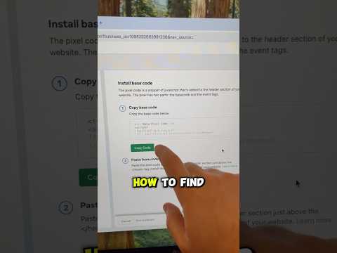 How To Find Meta Pixel Base Code #metapixel #facebookpixel #basecode