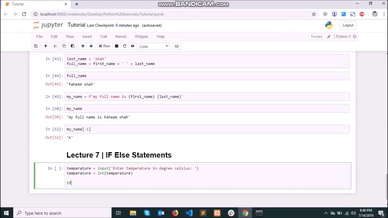 Python - Lecture 7 | Decision Making if elif else statements