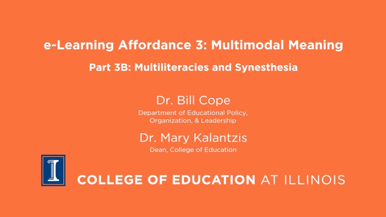 e-Learning Affordance 3b: Multimodal Meaning
