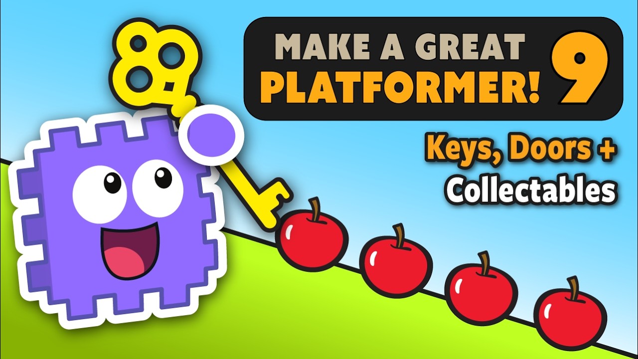 Code a Platformer Game | 9. Collectables, Keys & Doors