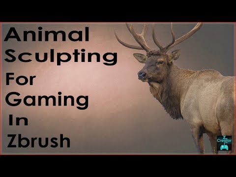 ELK Sculpting For Gaming In Zbrush
