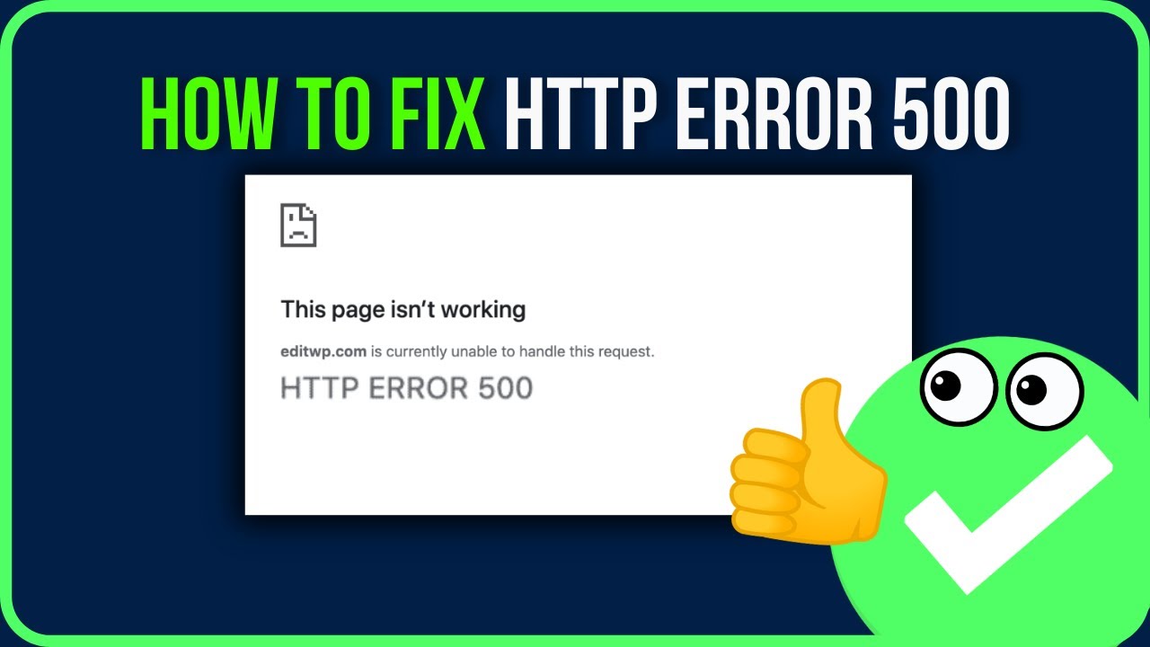 [FIXED] HTTP 500 ERROR | How to Fix Http 500 Internal Server Error