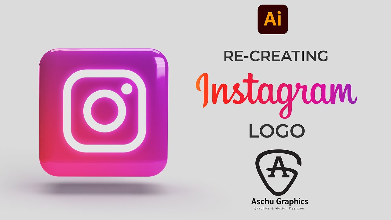 Re Creating Instagram Logo in Adobe illustrator | Beginner | aschale dagne |NEW| @ForeverDansky