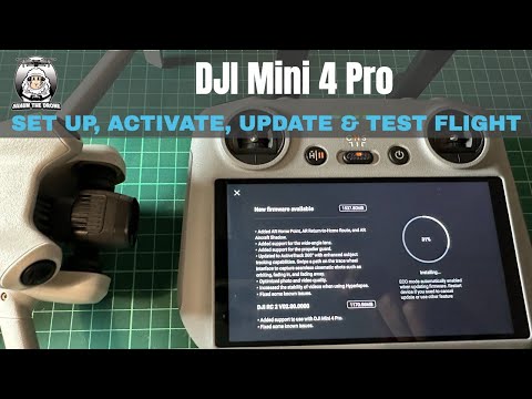 How to set up, activate and update DJI Mini 4 Pro DJI RC2 #shaunthedrone