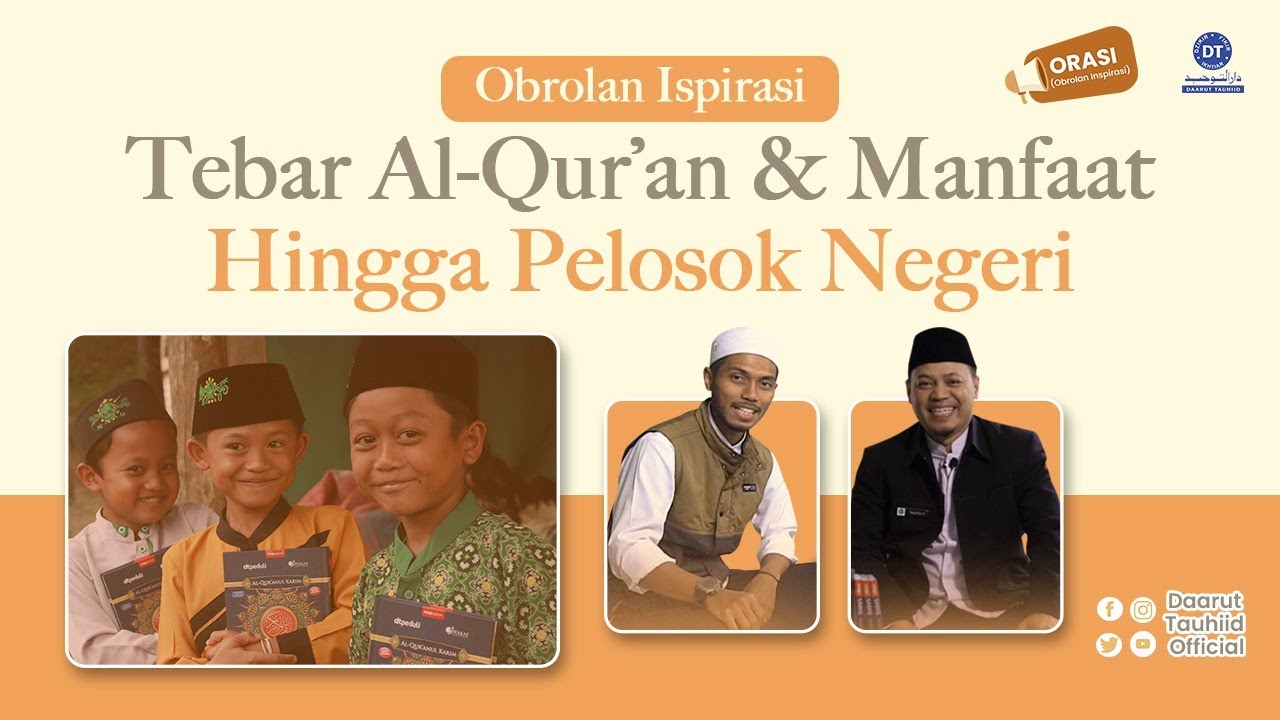 Tebar Al-Qur'an Dan Manfaat Hingga Pelosok Negeri | Obrolan Inspirasi
