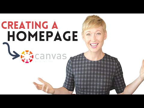 Creating a Homepage with Canvas LMS | Ashlee Espinosa