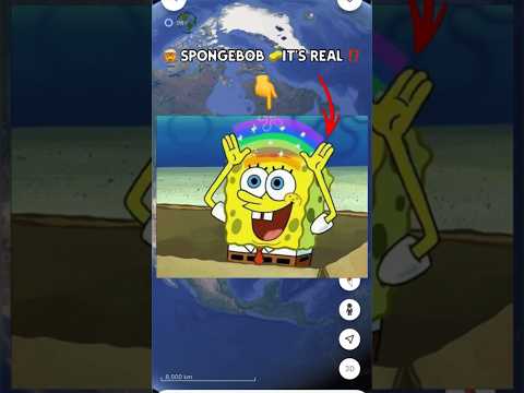 SpongeBob 🧽😨 it’s real on Google Earth 🌎 #googleearth #googlemaps #googlestreetview #streetview