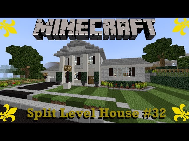 Colonial-Style Split Level House Minecraft Map