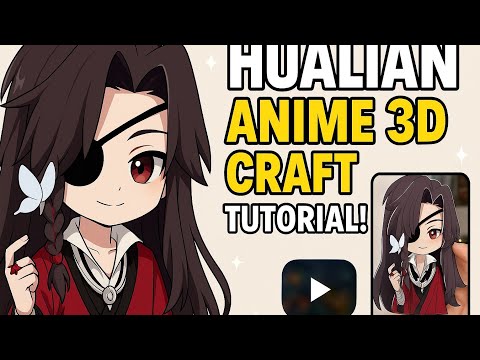 Hua Cheng Anime Craft Tutorial | Easy Anime Character Craft DIY | #huacheng #craftideas #anime
