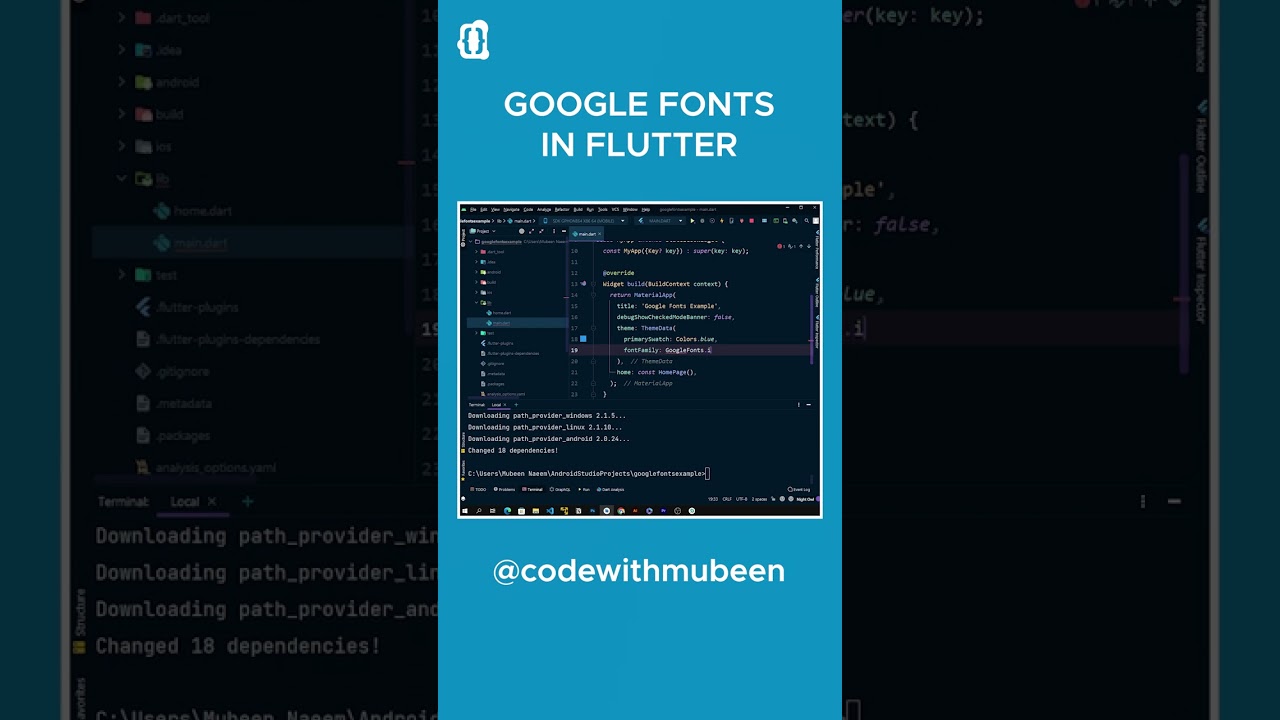Flutter Quick Tip: Using Google Fonts in Your App