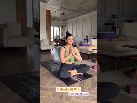 Alia Bhatt's First 108 SuryaNamaskar