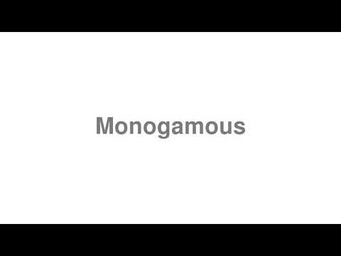 How to Pronounce "Monogamous"
